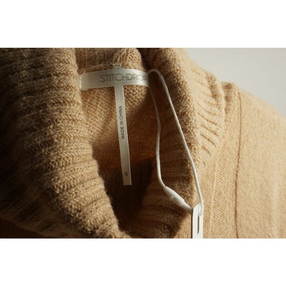 Stitchdrop | Sweaters | New Stitchdrop Womens Size S Brown Cable Knit ...